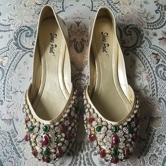 Shoes | Bejeweled Formal Pakistani Flats | Poshmark